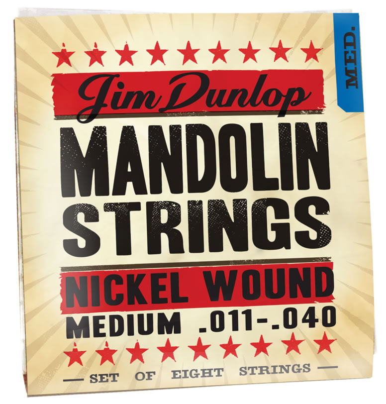 JIM DUNLOP MANDOLIN STRINGS STRING SET NICKEL WOUND DMN11 MEDIUM GAUGE ...