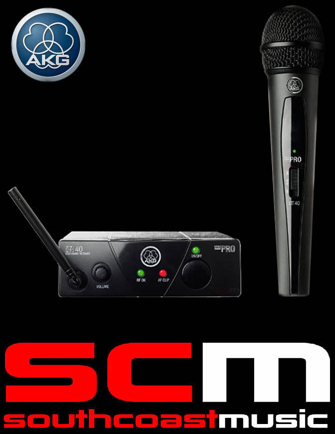 Akg Wms 40 Mini Wireless Uhf Handheld Microphone System Live Use ...