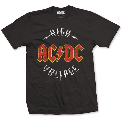 Acdc Acdcts11mb High Voltage Ac Dc T Shirt Official Mens Tee Xl South