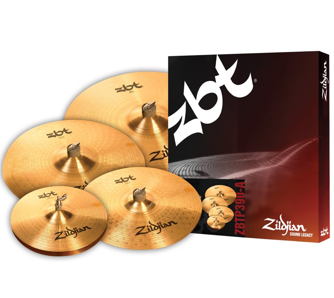 Zildjian ZBT 390 Cymbal Box Set 14 Hi Hat 16 Crash 20 Ride & Free 18 ...