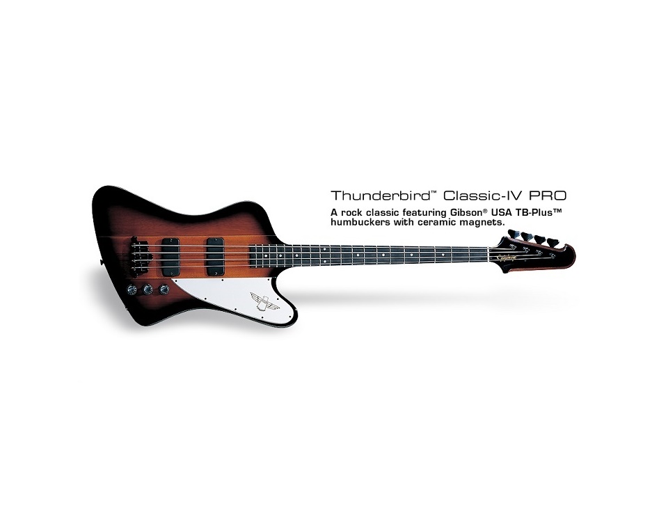 EPIPHONE THUNDERBIRD CLASSIC IV PRO VS BASS GUITAR VINTAGE SUNBURST ...