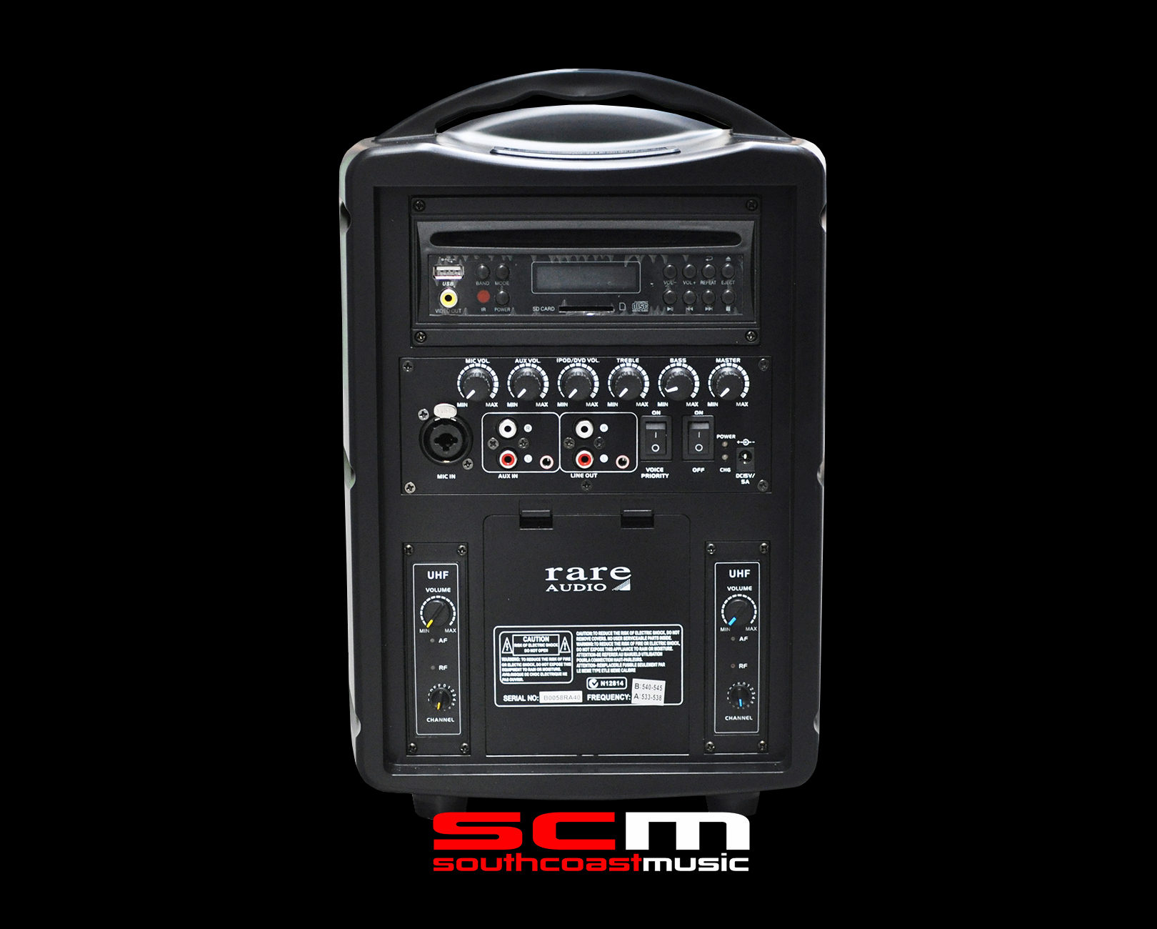 RARE AUDIO RA-WRB-80 Compact Powerful Portable Wireless PA System ...