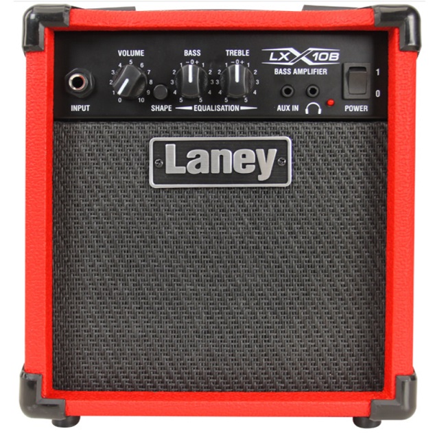 LANEY LX10B Red Bass Amplifier LX Series 10Watt 1x5 Bass Amp – South ...