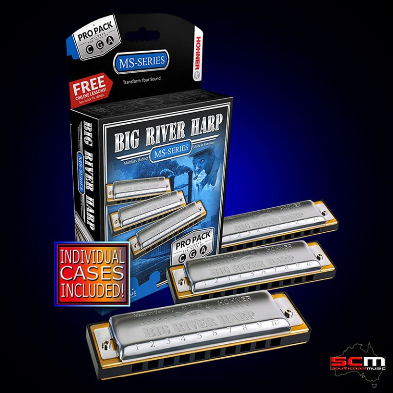 Hohner Big River Pro Pack - Triple Harmonica Set 3 Harps C, G & A ...