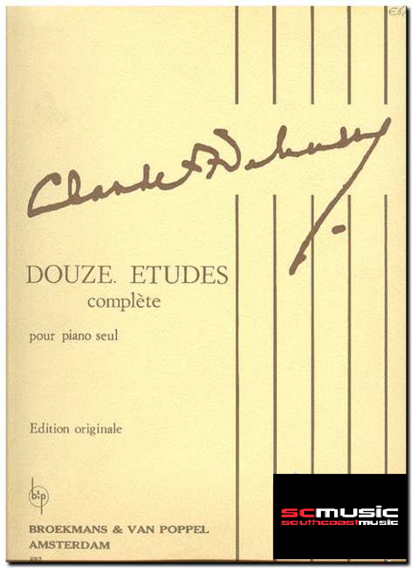 Douze Etudes Complete pour piano seul by Claude Debussy - Edition ...