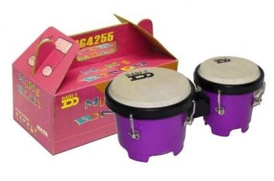 Mini Bongo Drums Purple Dadi 4½" & 5" Natural Skins Bongos Plastic ...