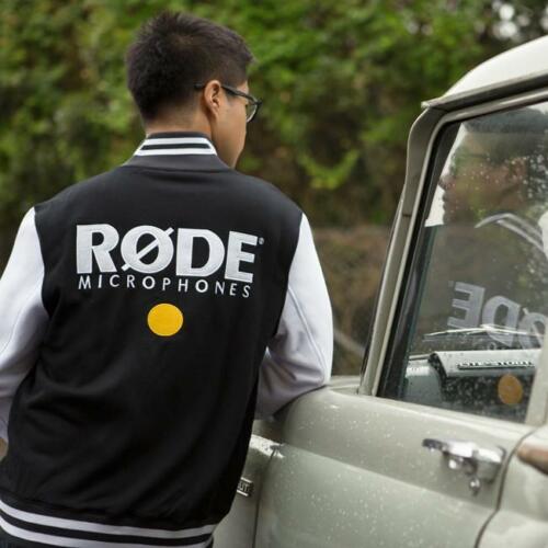 Large Røde Varsity Jacket Black & White Rode Microphones Musicians ...