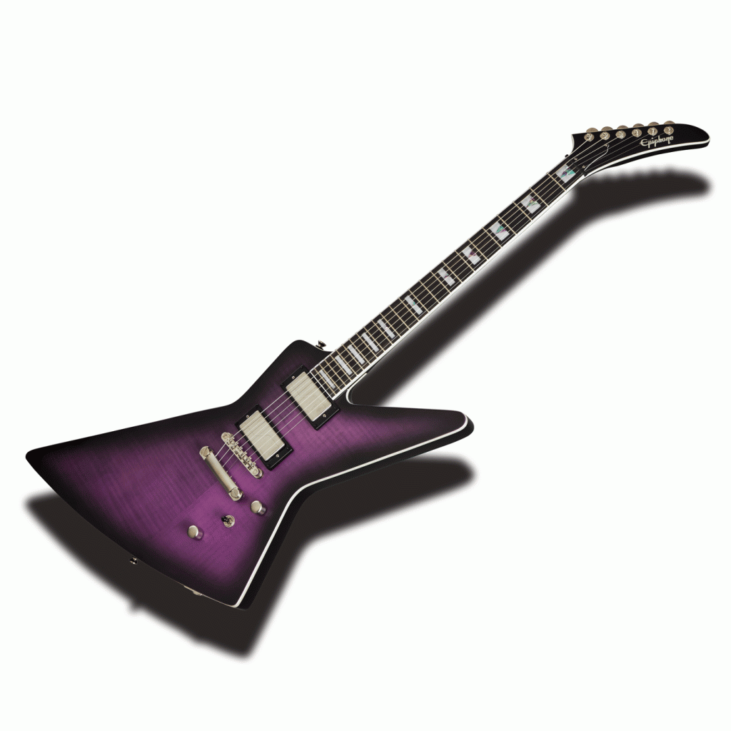 Epiphone Prophecy Extura Electric Guitar - Purple Tiger Aged Gloss ...