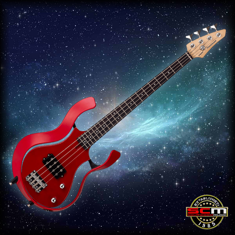 Vox Starstream 1H Short Scale Bass Guitar Metallic Red finish with Gig ...