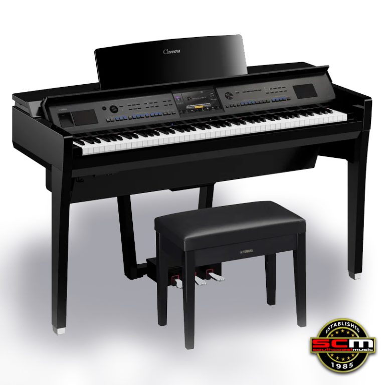 Yamaha Clavinova CVP909PE Digital Piano Polished Ebony with matching ...